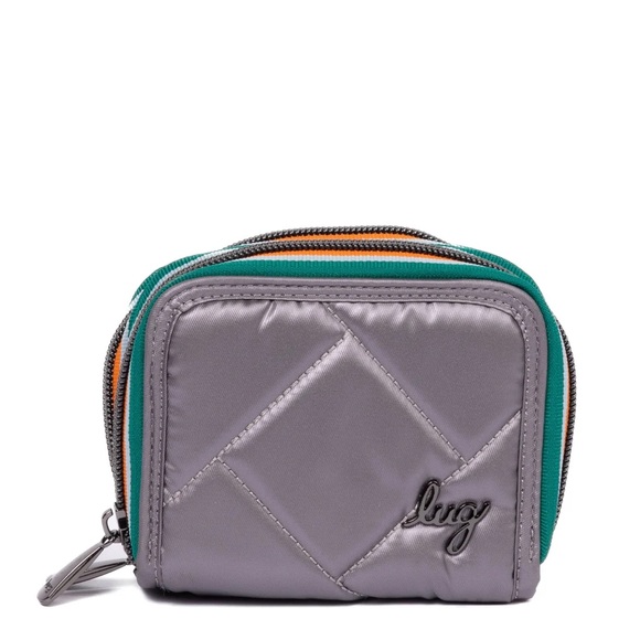lug | Bags | Lug Quilted Gray And Green Womens Wallets | Poshmark